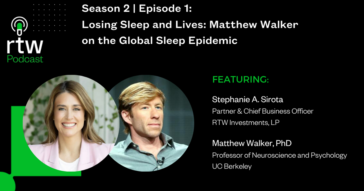 Losing Sleep and Lives: Matthew Walker on the Global Sleep Epidemic ...